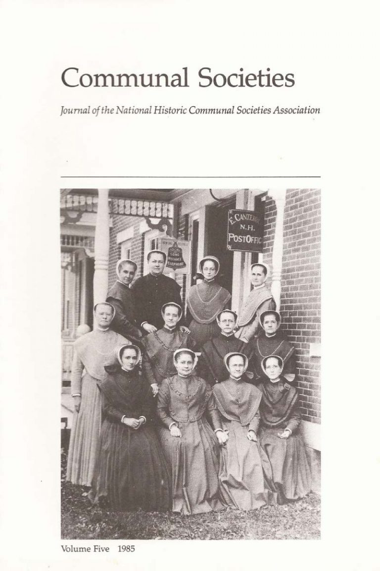 Communal Societies, Vol. 5, 1985 - Communal Studies Association