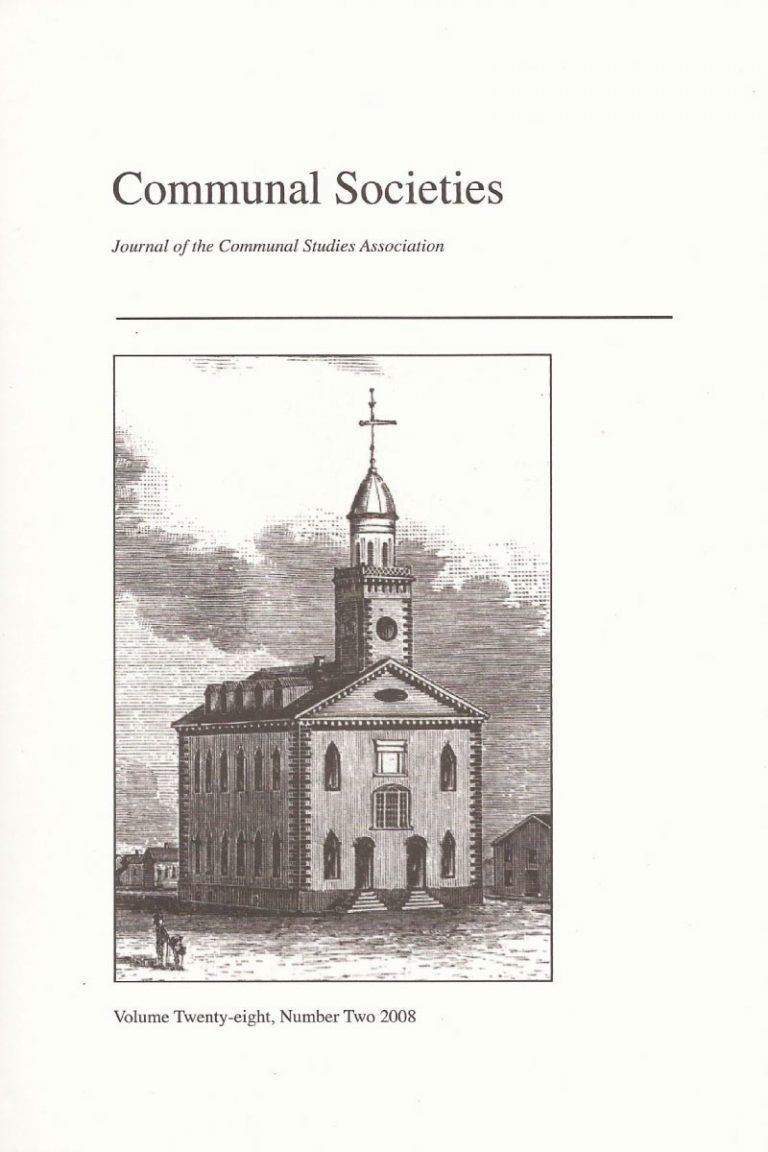 Communal Societies, Vol. 28 No.2, 2008 - Communal Studies Association
