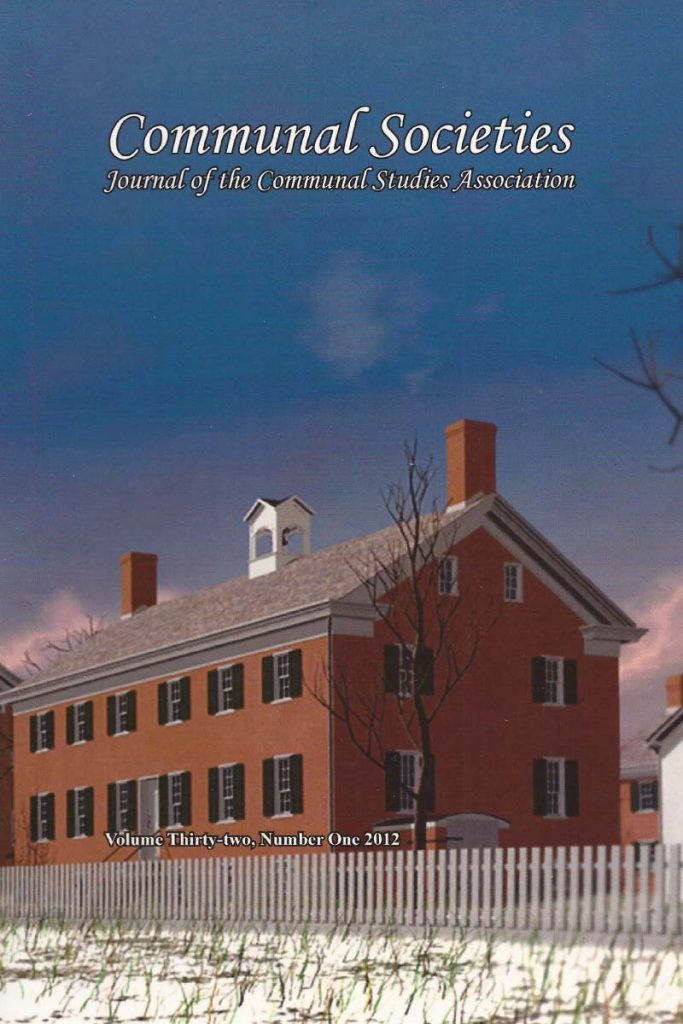Communal Societies Journal Vol 32, No 1 - Communal Studies Association